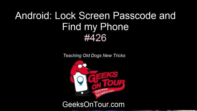 Android: Lock Screen Passcode and Find my Phone Tutorial Video 426 ...