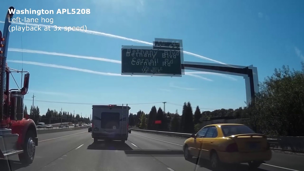 Left-Lane Hogs; August 2018 Upload - YouTube