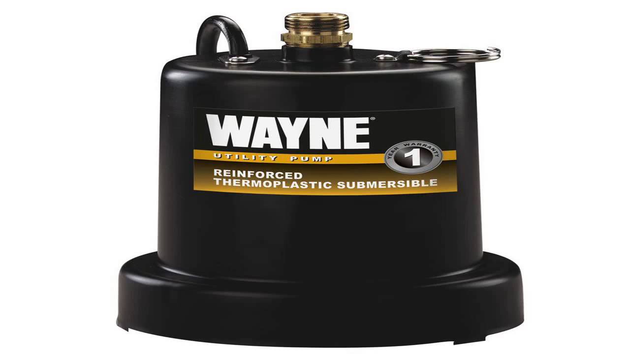 Wayne Submersible Automatic Utility Pump 14 HP 1800 GPH Model WEU250 ...