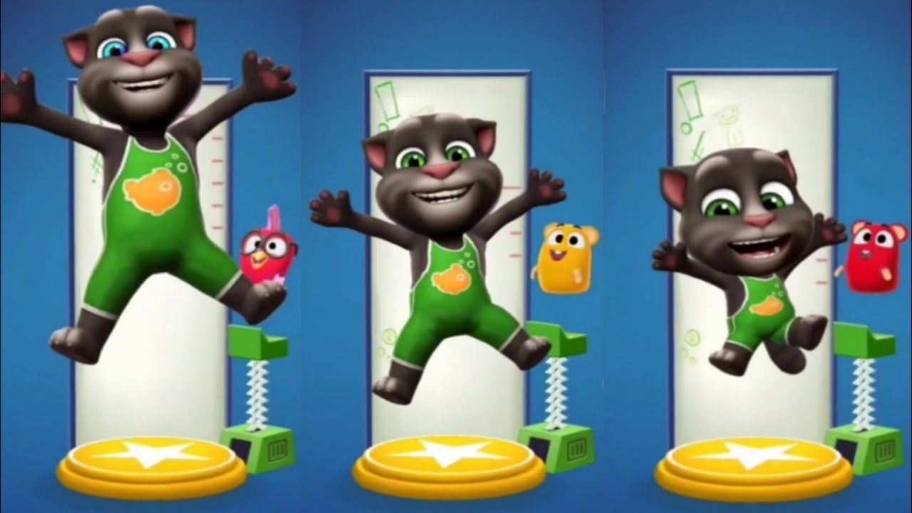 Happy Birthday Level 35 Vs Level 15 Vs Level 10 My Talking Tom 2 - YouTube