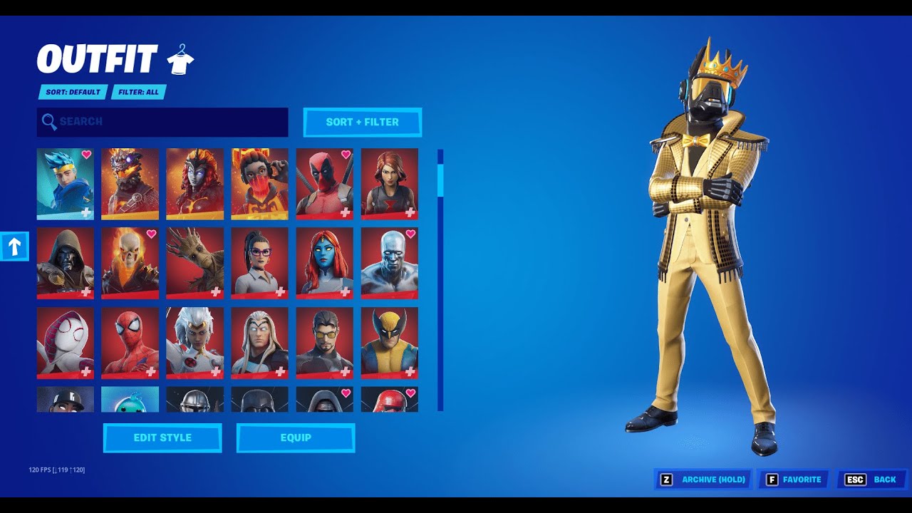 Fortnite Full Locker OG Stacked account - YouTube