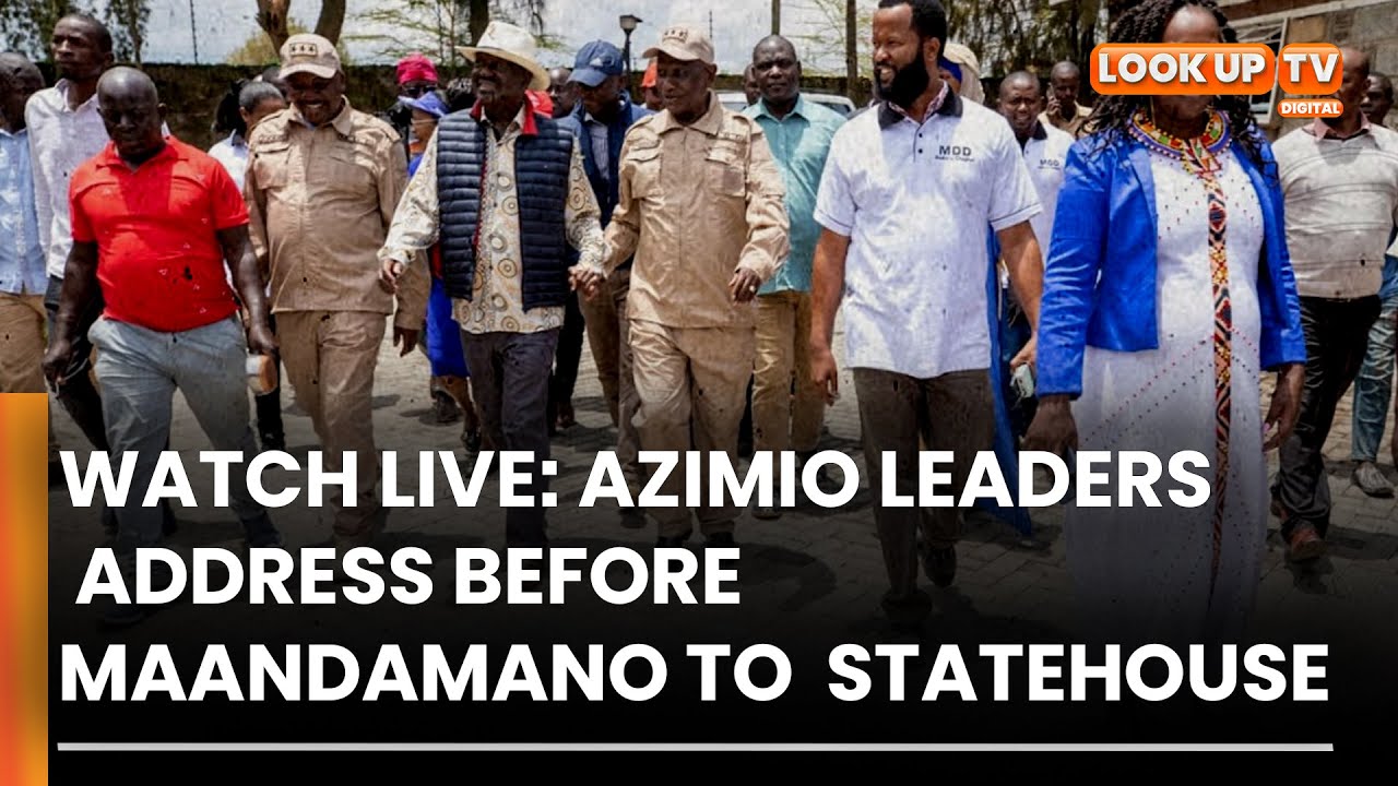 WATCH LIVE: AZIMIO LEADERS ADDRESS SUPPORTERS BEFORE MONDAY MARCH - YouTube
