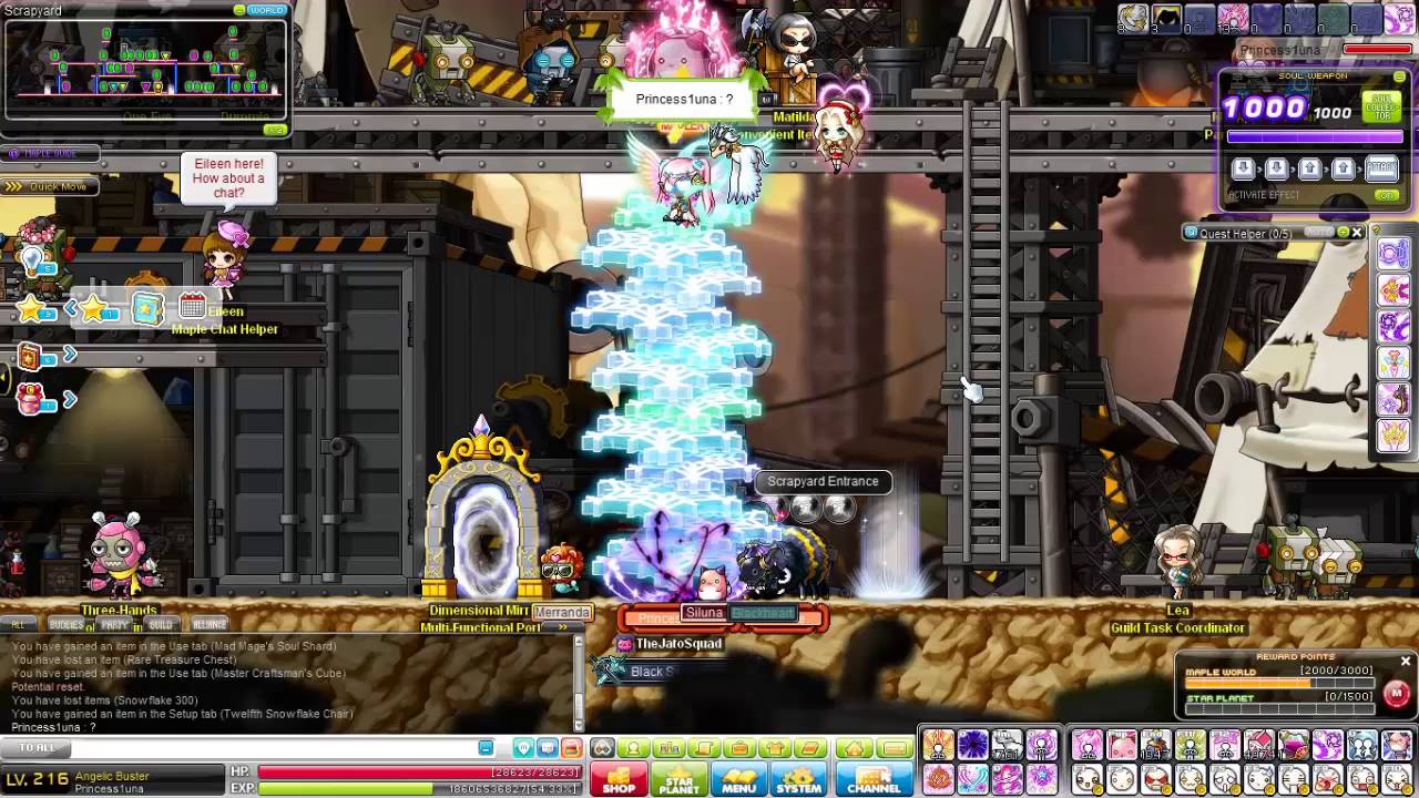 Maplestory Snowflake event chair no.12 - YouTube