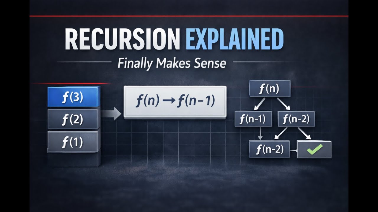 Recursion Explained Completely | From Basics to Call Stack, Optimization & Interviews - YouTube