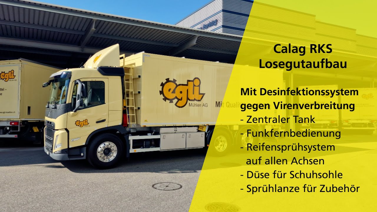 Desinfektionssystem auf Calag Losegutaufbau - YouTube