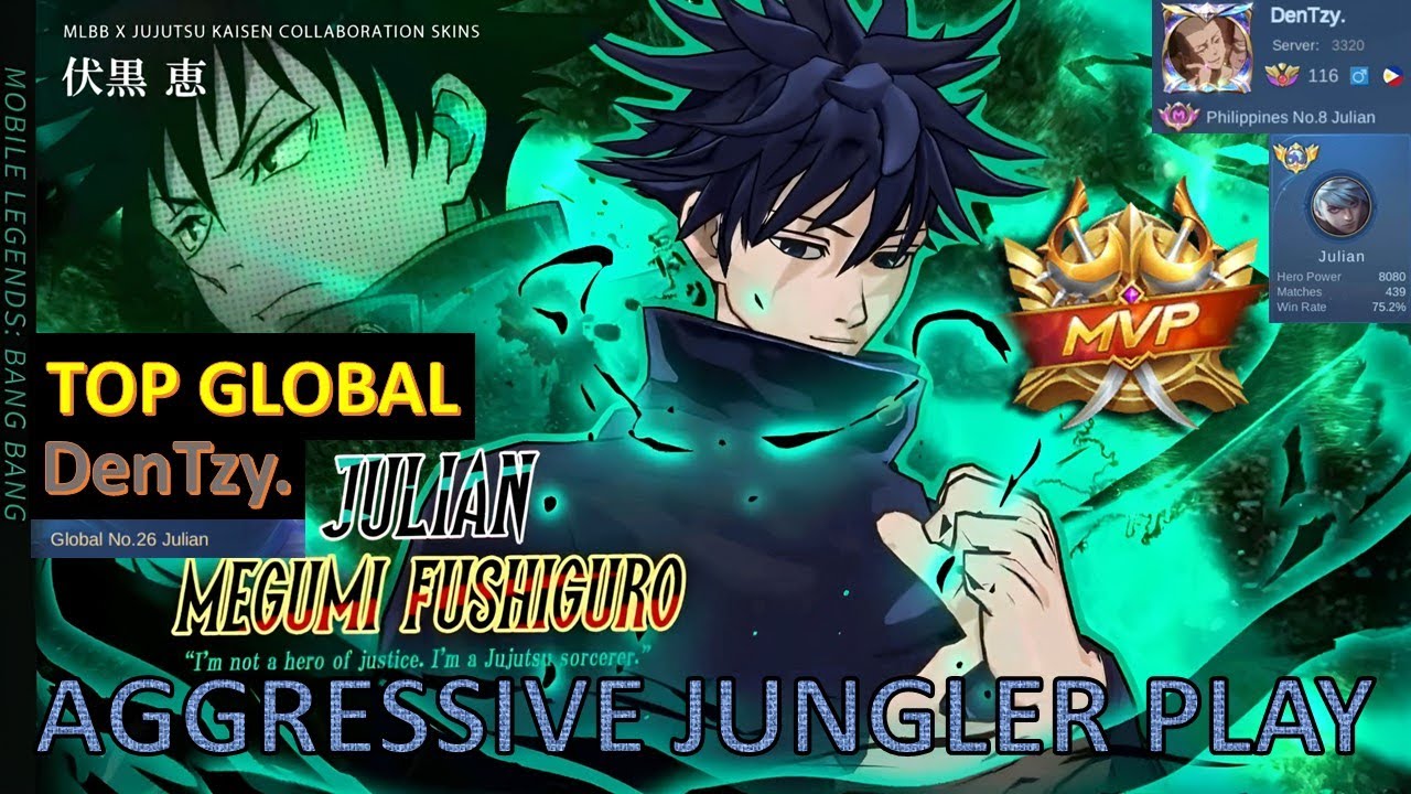 BEST JUNGLE BUILD - JULIAN x MEGUMI FUSHIGURO - JUJUTSU KAISEN NEW ML ...