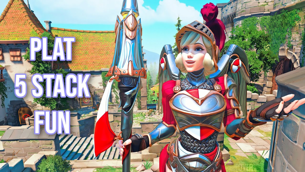 5 Stack Adventures! | Overwatch 2 Competitive | Mercy + Kiriko Gameplay - YouTube