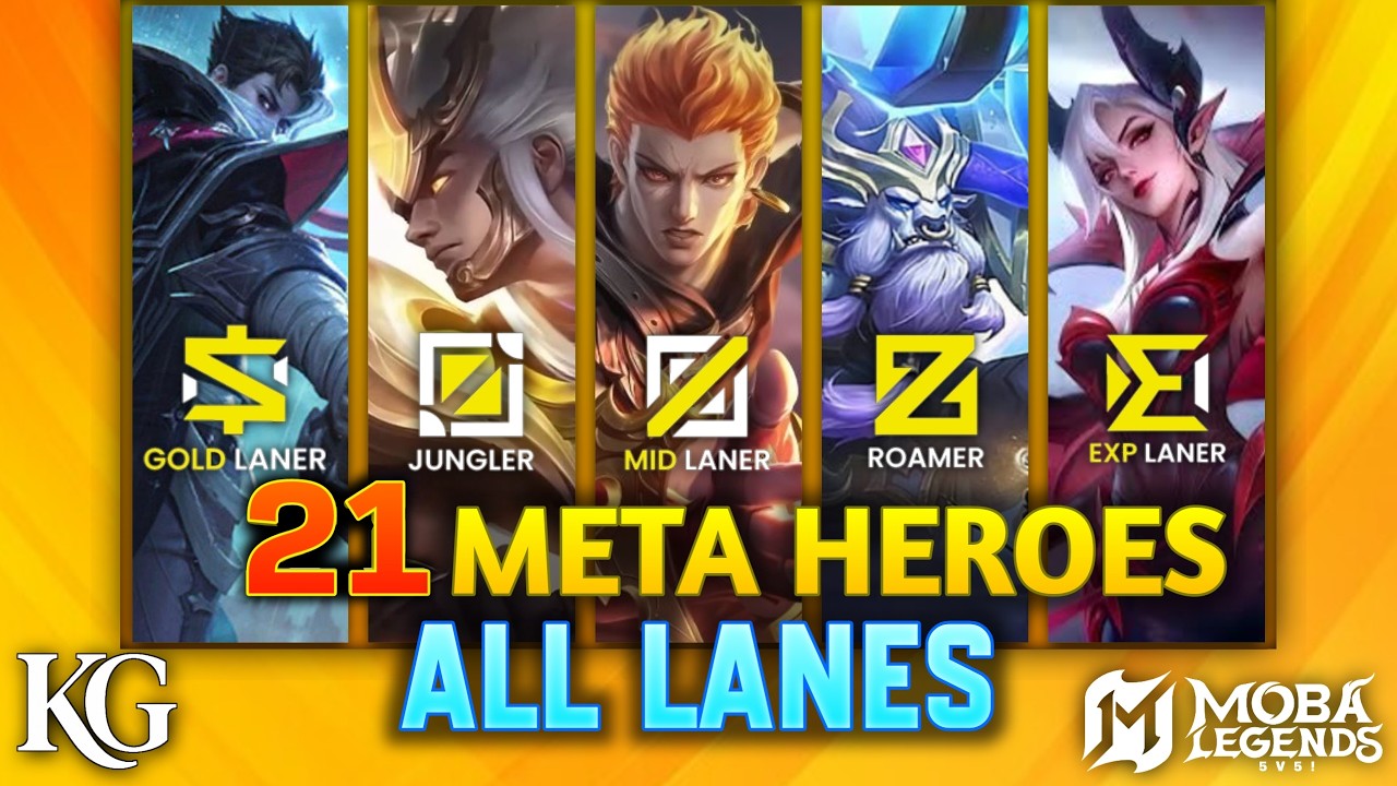 21 META HEROES FOR SOLO RANK PUSH IN MOBA LEGENDS 5V5 - YouTube