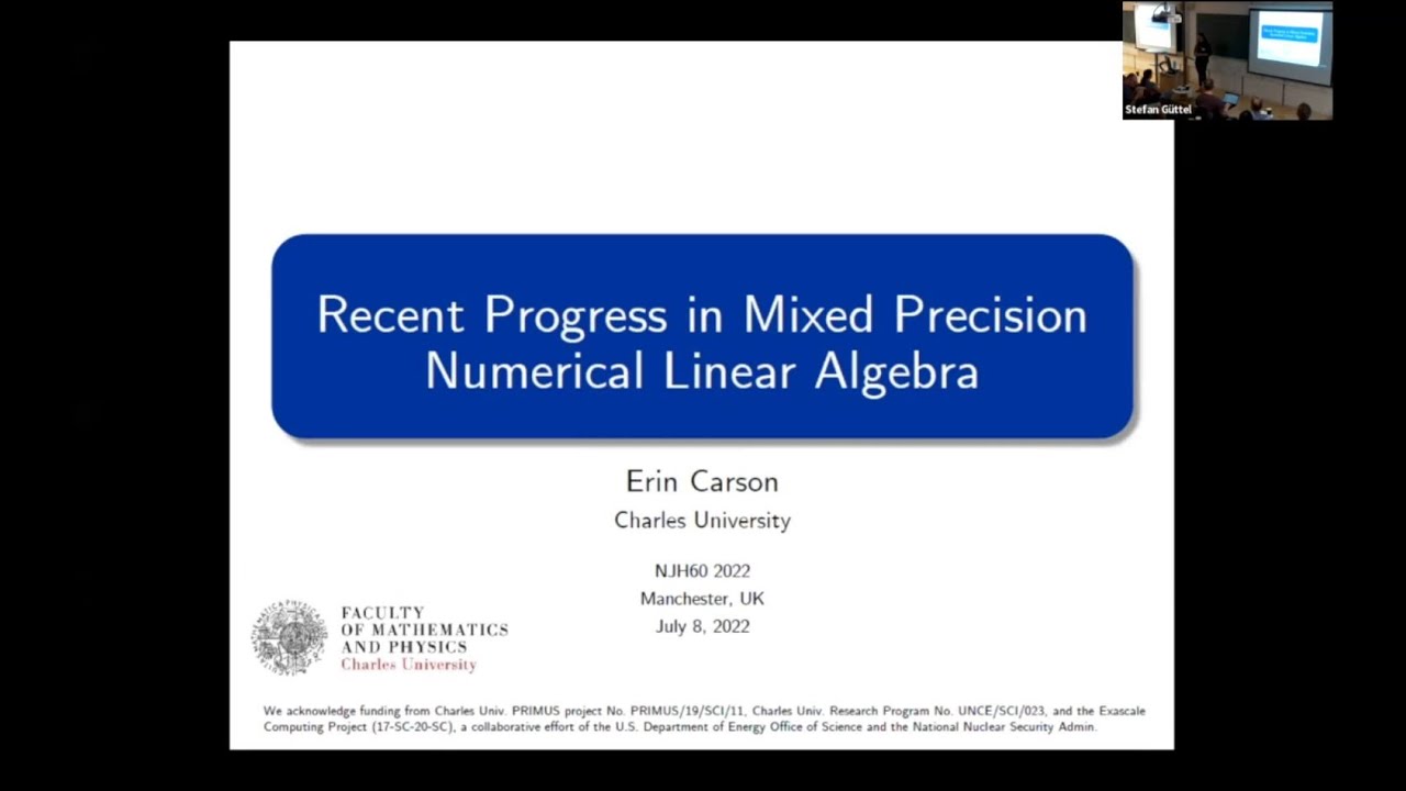 Recent Progress in Mixed Precision Numerical Linear Algebra - Erin ...