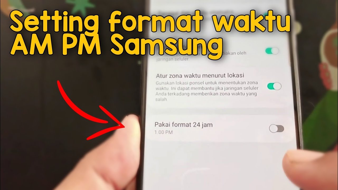 Cara Mengubah Format Jam AM PM di HP Samsung Galaxy OneUI 5 Android 13 ...
