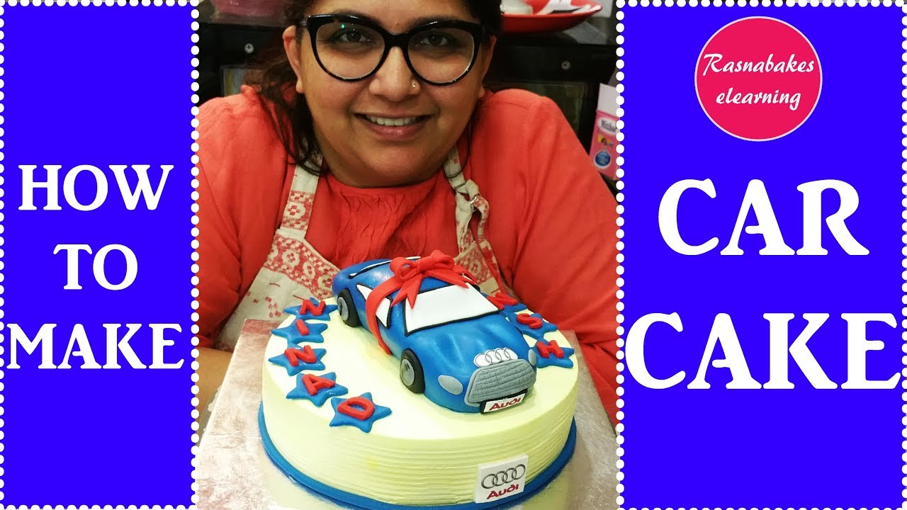 How to make Car Cake for kids birthday:decorating tutorial video - YouTube