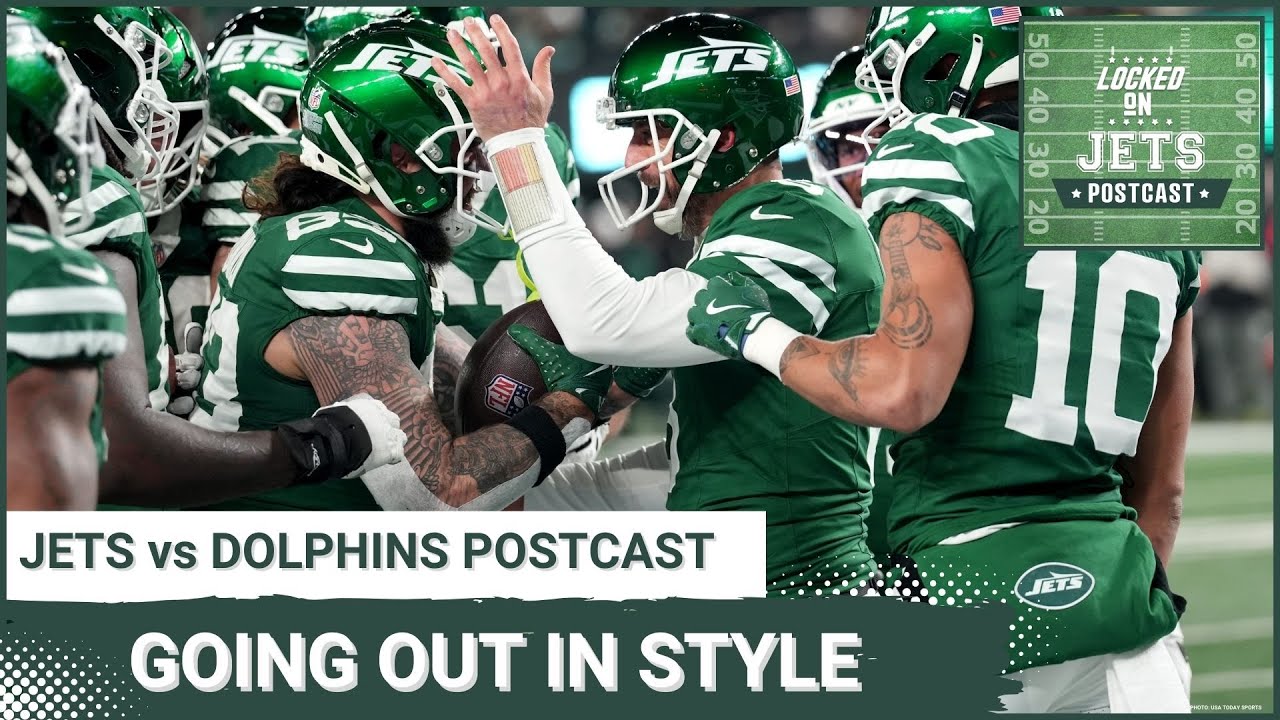 JETS POSTCAST: Aaron Rodgers Throws For FOUR Touchdowns, Jets End Year ...