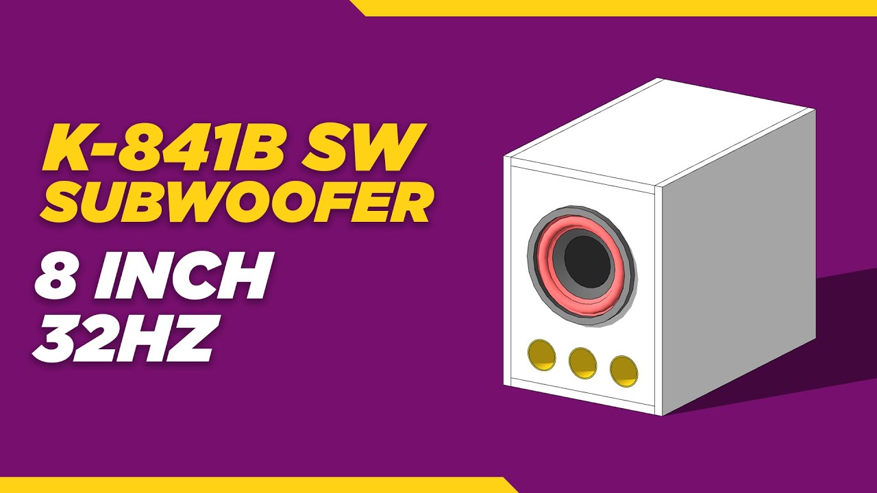 Skema Box Subwoofer 8 Inch Port Bulat || K-841B SW - YouTube