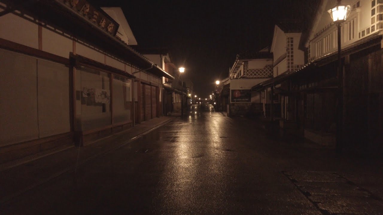 【深夜徘徊】Night walk in Traditional Town 4K (Japan Okayama Kurashiki）【日本 岡山 ...