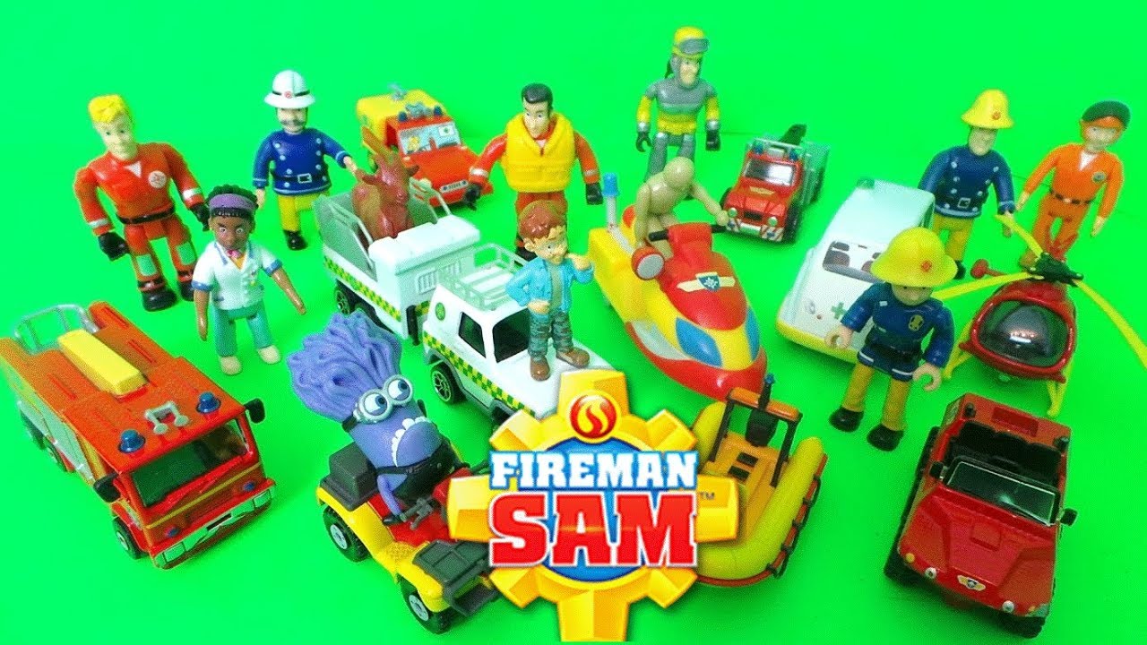 Fireman Sam and Minions surprise egg #unboxing toys new episodes 🚒 ...