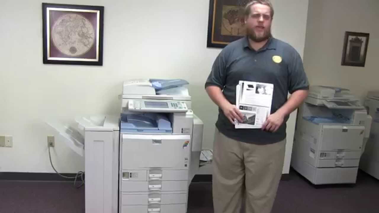 Ricoh MP C4501 95K 495K - YouTube