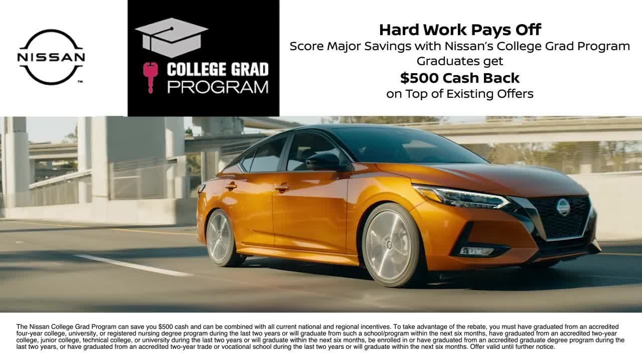 Nissan's College Grad Program - $500 Cash Back Stafford VA - YouTube