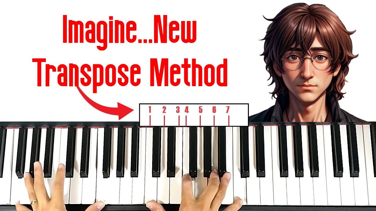 How to Play Imagine In Any Key Using This New Transposing Method (Piano ...
