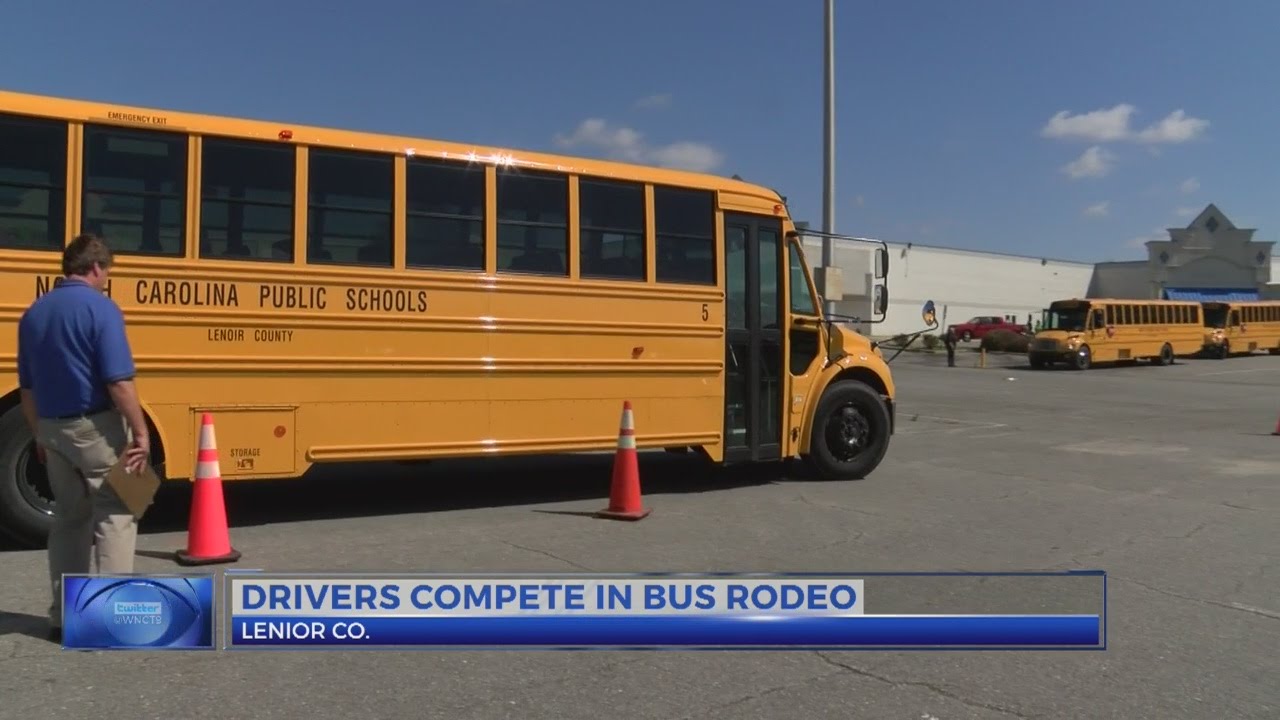 Lenoir Co. school bus drivers competing in annual 'bus rodeo' - YouTube