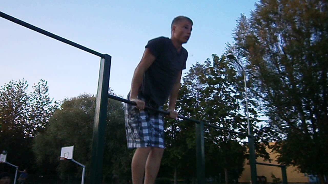 single bar dips (20) - YouTube