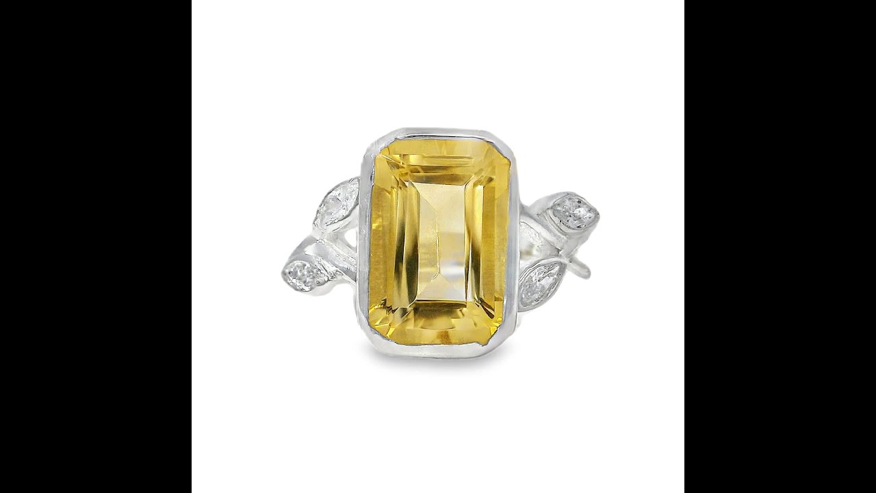 Inel Argint Citrin Enisi #jewelry #silver #bijuteriiargint #ring # ...