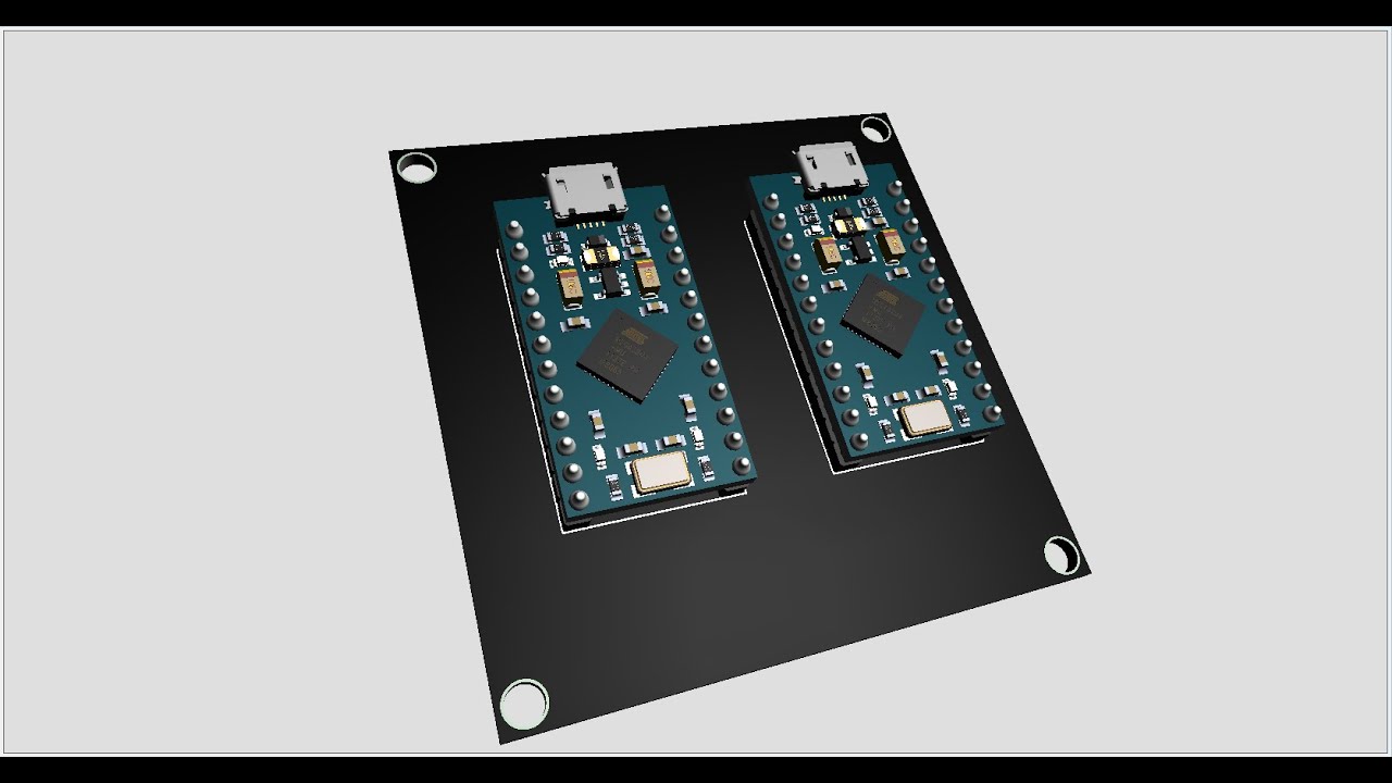 Esquemático Pro Micro 16MHz Proteus 8.13 - YouTube