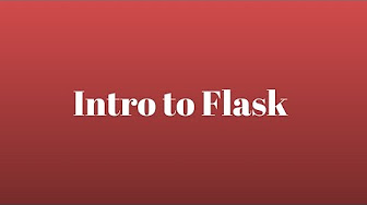 Intro to Flask Series - YouTube
