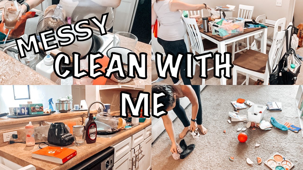 BIG MESS CLEAN WITH ME | MOM LIFE CLEAN WITH ME | SPEED CLEANING ...