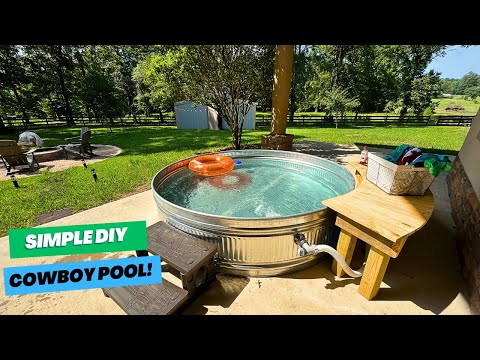 Ich habe mir günstig einen Cowboy-Pool selbst gebaut (Lohnt sich ein Viehtränken-Pool?)