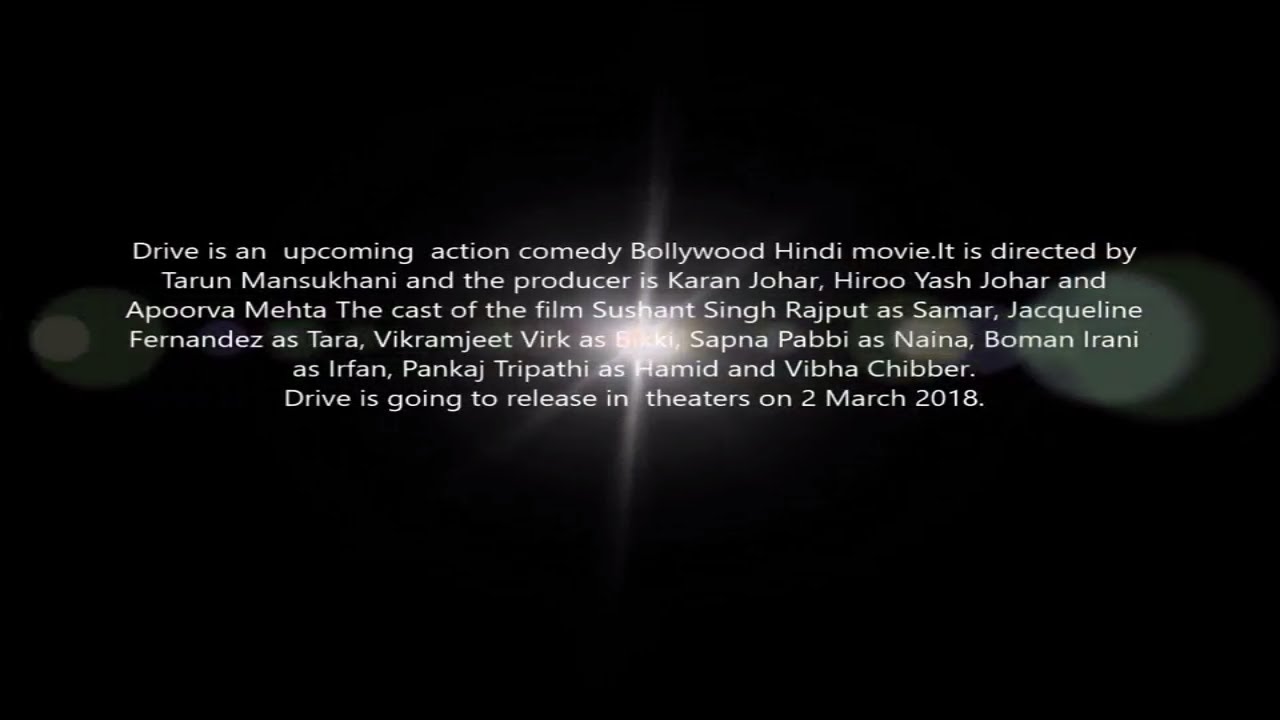 Drive upcoming Bollywood movie poster 2018 - YouTube