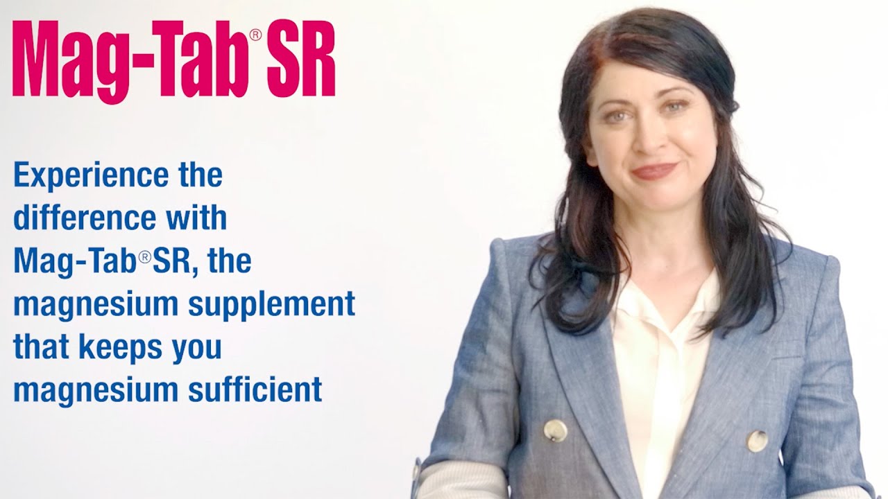 MagTab®SR Magnesium Supplement Product Information Video - YouTube