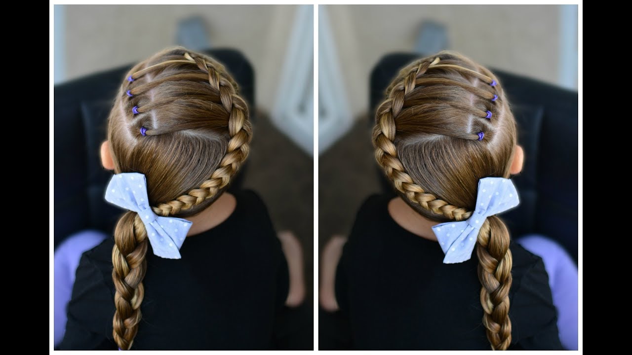 Elastic Accent Dutch Braid - YouTube