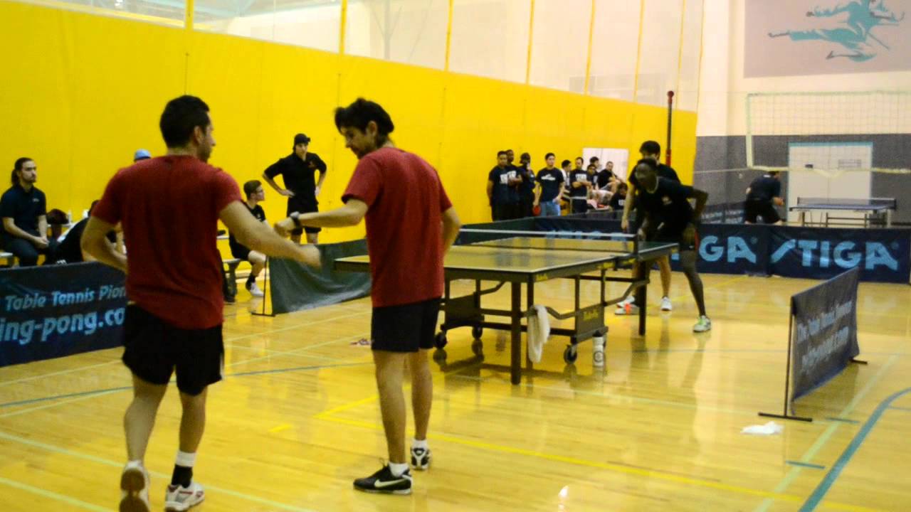 Table tennis club at FSU vs Valdosta State Doubles part 1 - YouTube