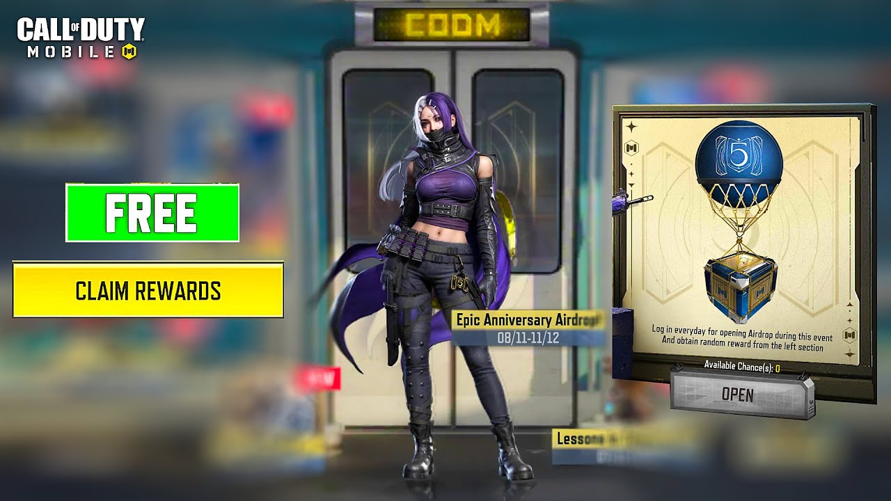 Get Free Dusk Shadowstep in Anniversary Airdrop Event CODM - Season 10 ...