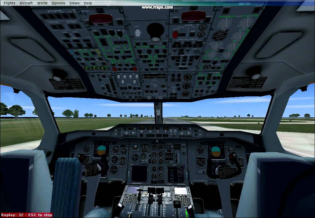 FSX A300 Cockpit Takeoff - YouTube