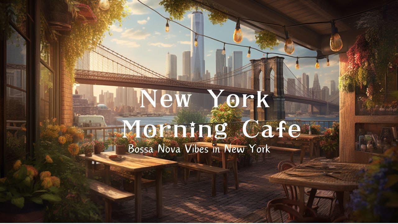 ♬ニューヨークの朝カフェBGM♬New York morning cafe♬作業用BGM relaxing music for ...