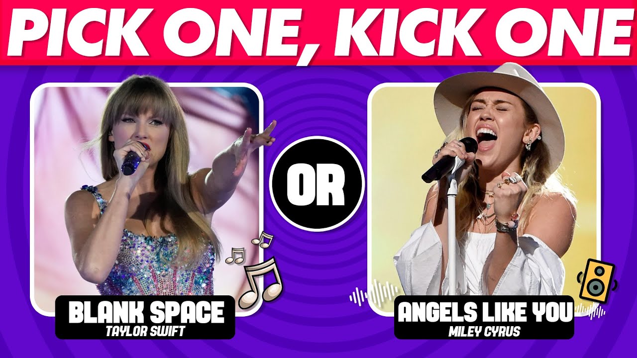 Pick One Kick One Song Battle | The Most Popular Songs in 2023 | Music ...