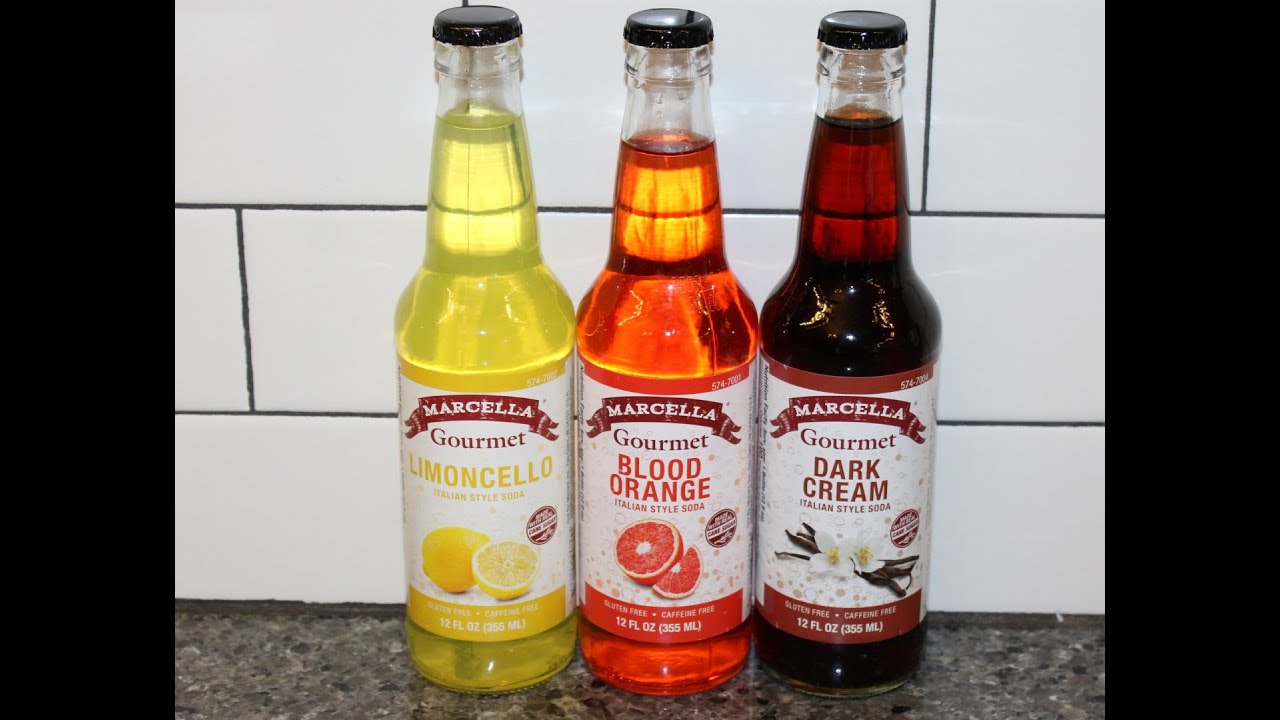 Marcella (Menards) Italian Style Soda: Limoncello, Blood Orange & Dark ...