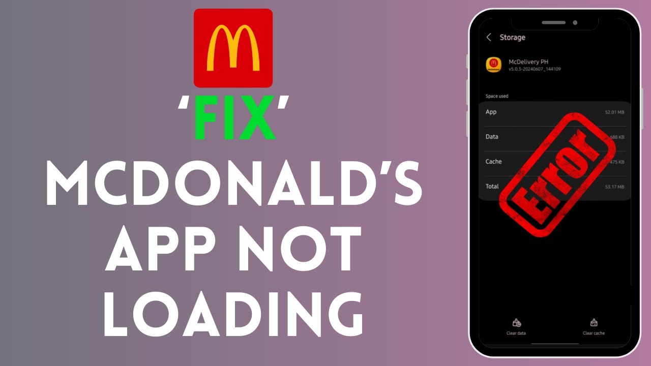 How To Fix McDonald’s App Not Loading | McDonald’s App Not Loading ...