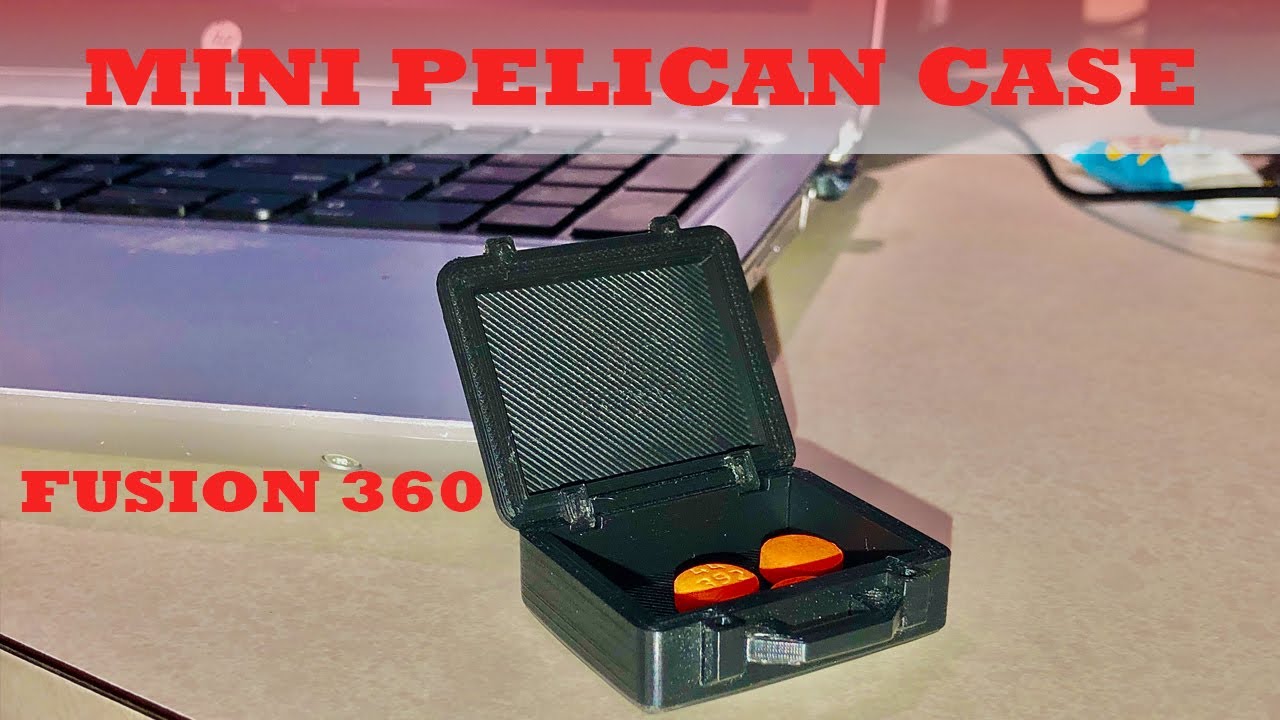 Mini Pelican Box designed with Fusion360 AutoCAD for 3D Printers - YouTube