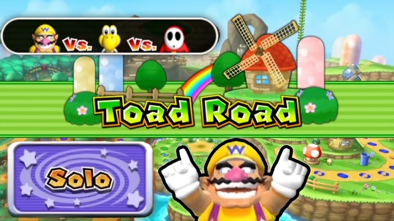 Mario Party 9 | Solo Mode | Wario vs Koopa vs Shy Guy | Toad Road Part ...