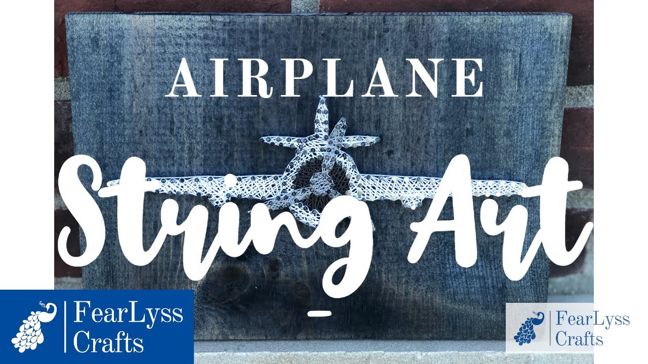 Airplane String Art | Propeller Plane String Art | FearLyss Crafts ...