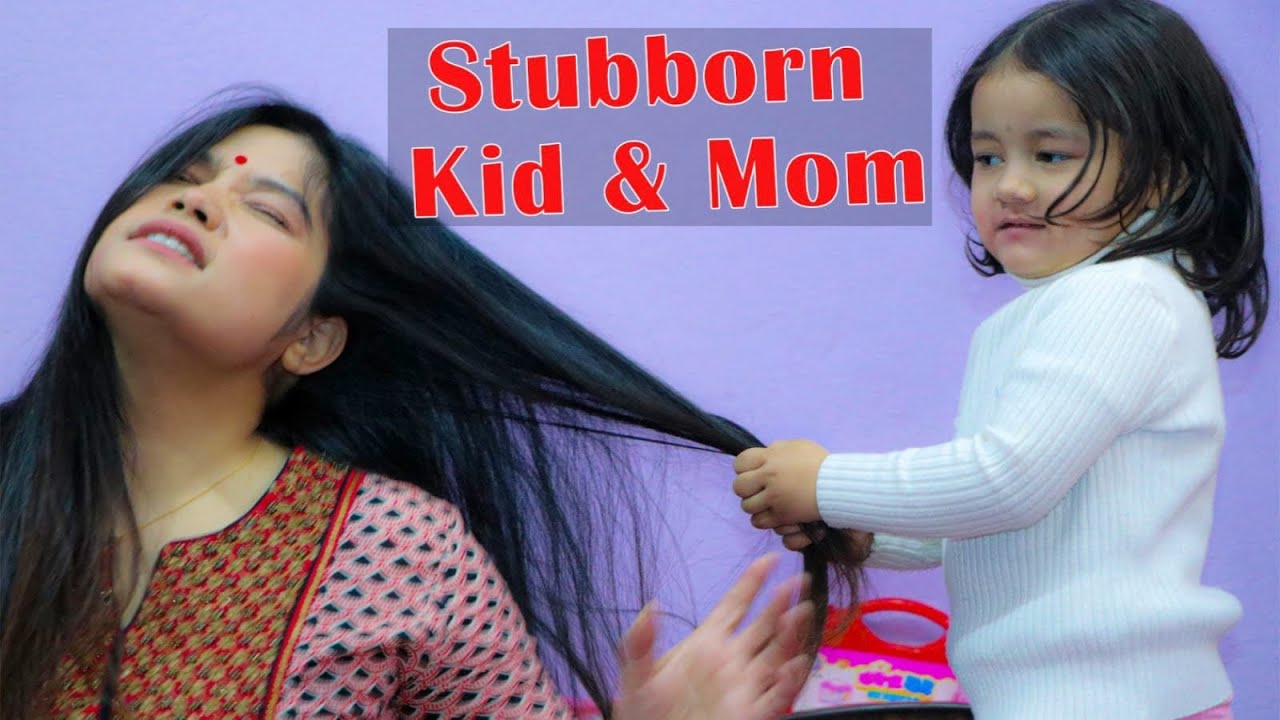 Stubborn kid and mom || Samaira Thapa | Trisha - YouTube