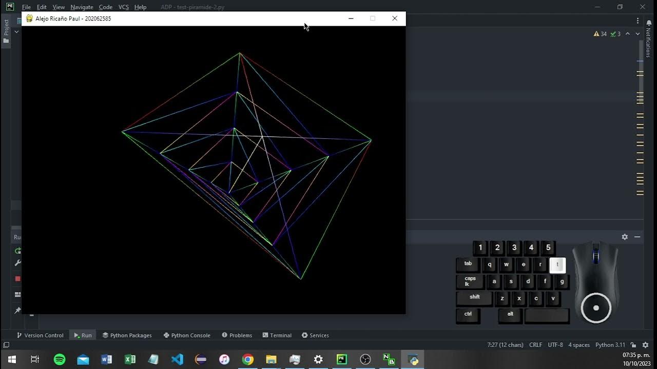 Probando entorno de animación con Python - YouTube