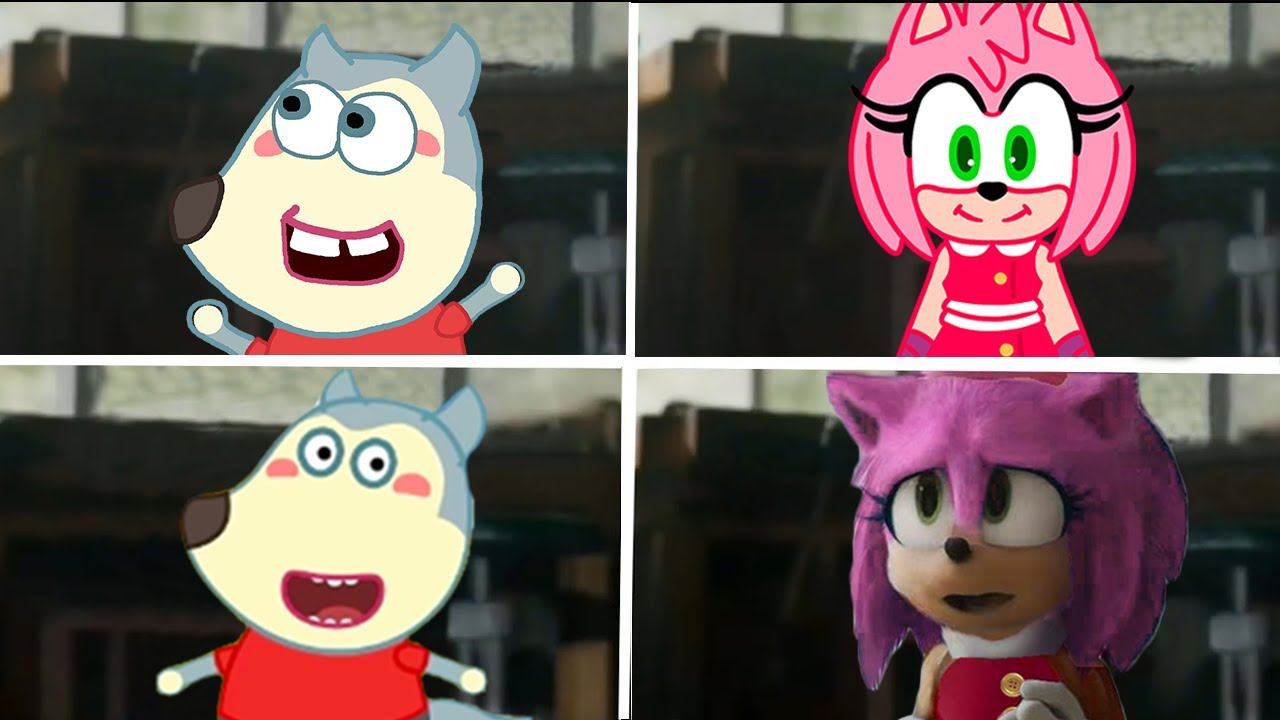 Sonic The Hedgehog Movie AMY SONIC BOOM vs Wolfoo Uh Meow All Designs ...