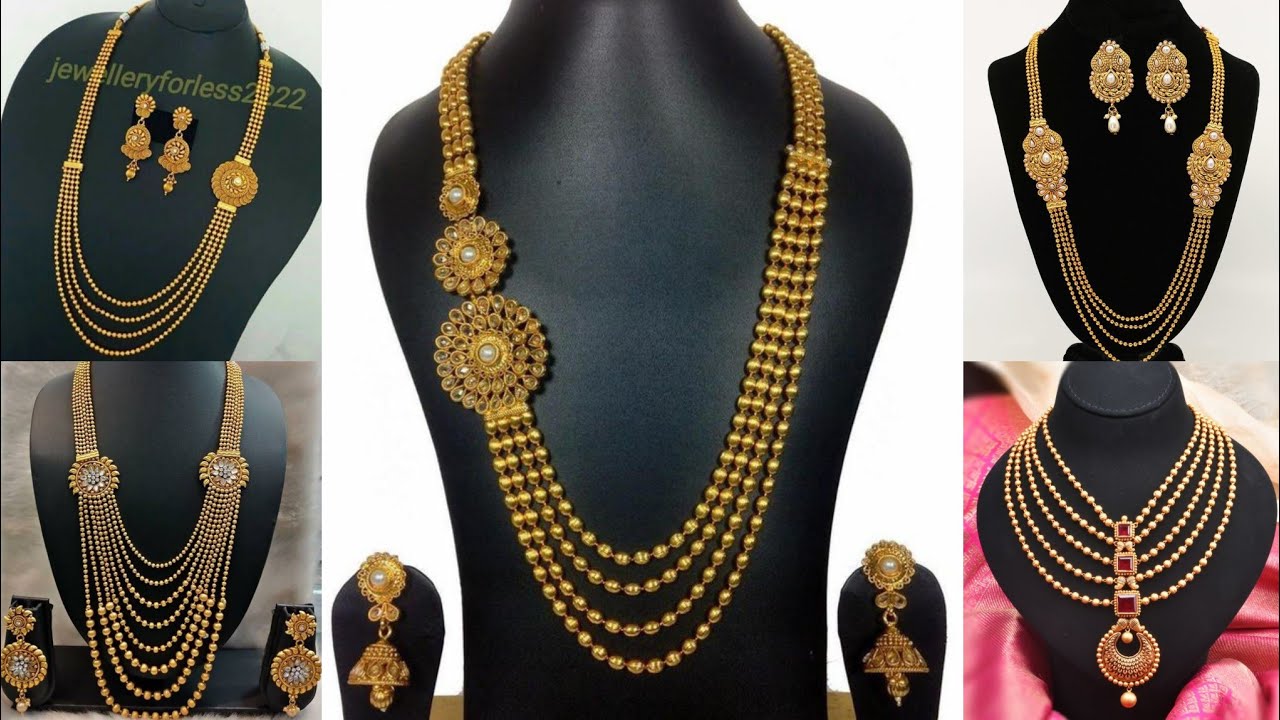 fancy Rani Har Ke best design 👌👌 gold Rani Har design2022// latest Rani ...