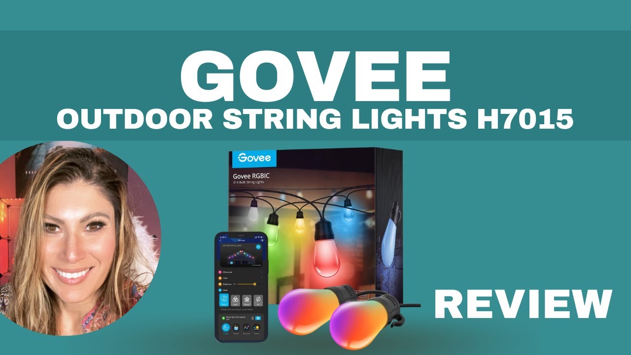 GOVEE Outdoor String Lights H7015 REVIEW - YouTube