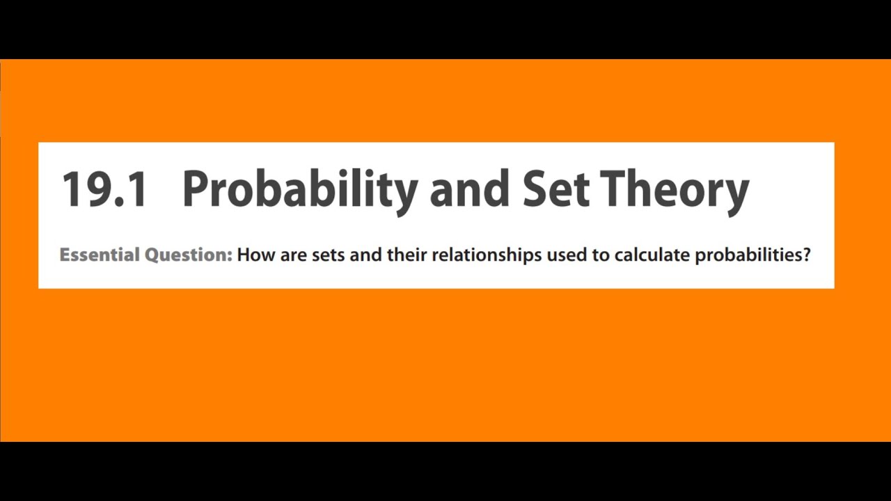 Probability & Set Theory - YouTube