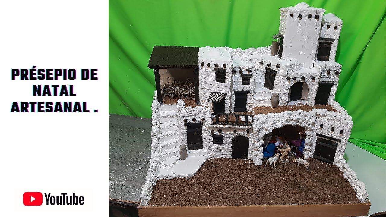 DIY : COMO FAZER MAQUETE DE PRESÉPIO DE NATAL COM PAPELÃO . - YouTube
