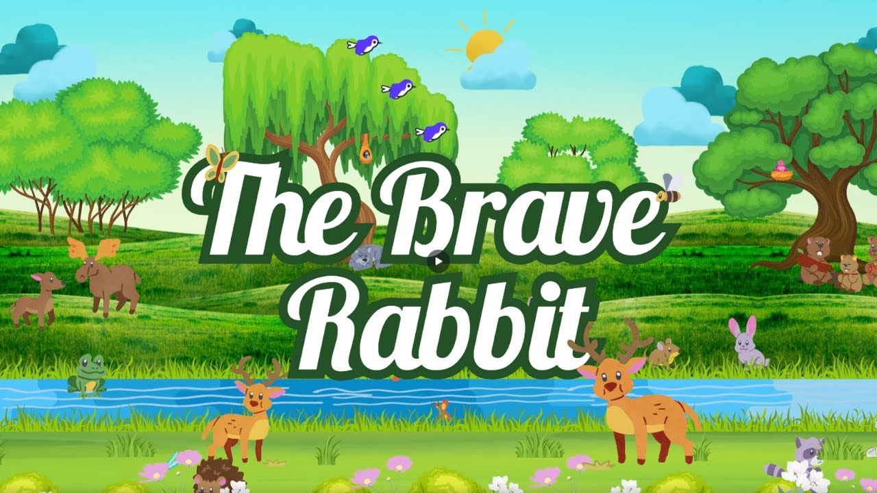 The Brave Rabbit | Kids Story | Lion | Rabbit | Dear | Three Friends ...